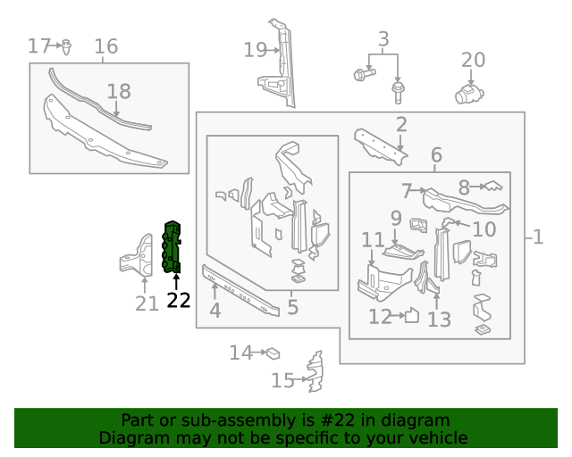 53274-60070 - Mount Bracket - 2013-2021 Toyota Land Cruiser | OEM ...