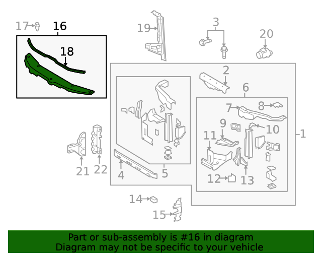 2016-2021 Toyota Land Cruiser Sight Shield 53292-60140 | Toyota Parts ...
