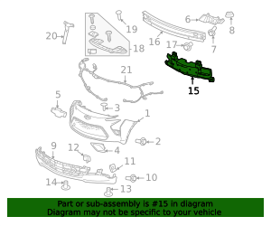 2022 Chevrolet Bolt EV Front Bumper Fascia Energy Absorber 42725733 ...