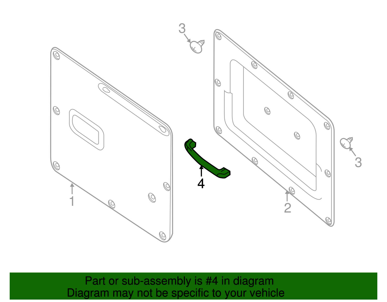 90940-1PA0A - Pull Handle 2012-2021 Nissan | Nissan Parts & Accessories ...