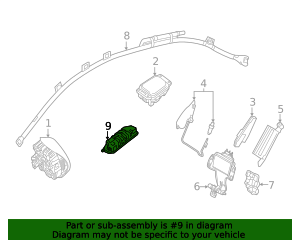 223-860-66-01 - Instrument Panel Air Bag 2021-2023 Mercedes-Benz ...