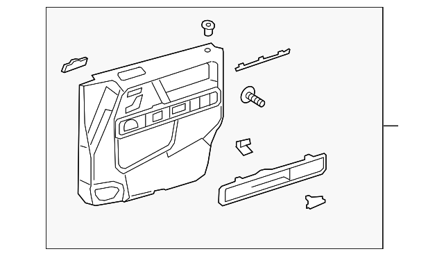 463-720-70-02-3D27 - Door Trim Panel 2019-2023 Mercedes-Benz | Mercedes ...