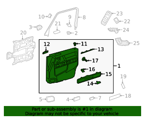 463-720-70-02-3D27 - Door Trim Panel 2019-2023 Mercedes-Benz | Mercedes ...
