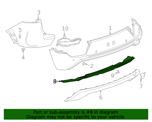 2024 Chevrolet Trailblazer Valance Panel 42770893 | GM Parts Center