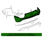 2024 Chevrolet Trailblazer Rear Lower Bumper Cover 42820545 GM ...