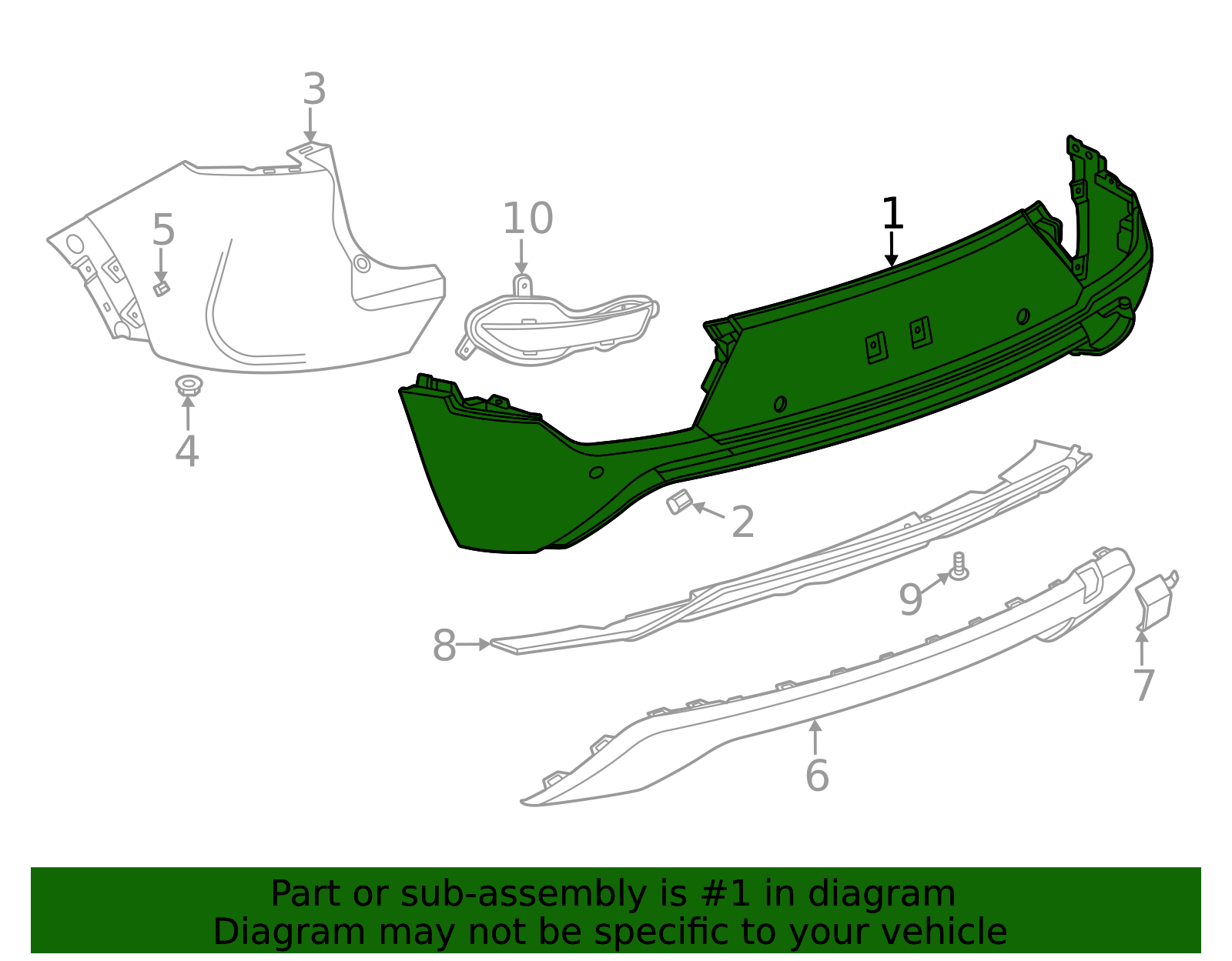2021-2025 Chevrolet Trailblazer Bumper Cover 42820544 | Chevy OEM Parts
