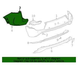 2021-2023 Chevrolet Trailblazer Front Lower Bumper Cover 42755886 ...