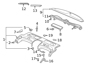 2019-2020 Audi Adjust Guide 4N0-857-781-1KF | Audi OEM Parts