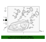 2015-2024 Volkswagen Headlamp Assembly Spacer 5G0-806-305 | OEM Parts ...