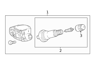 13528563 - Tire Pressure Indicator Sensor 2018-2023 GM | Chevrolet ...