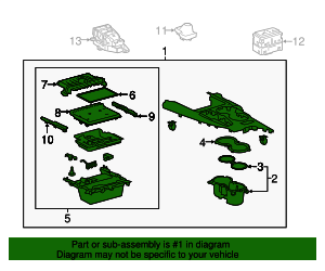 2018-2020 Toyota Camry Shift Panel 58822-06720 | Toyota Parts Center