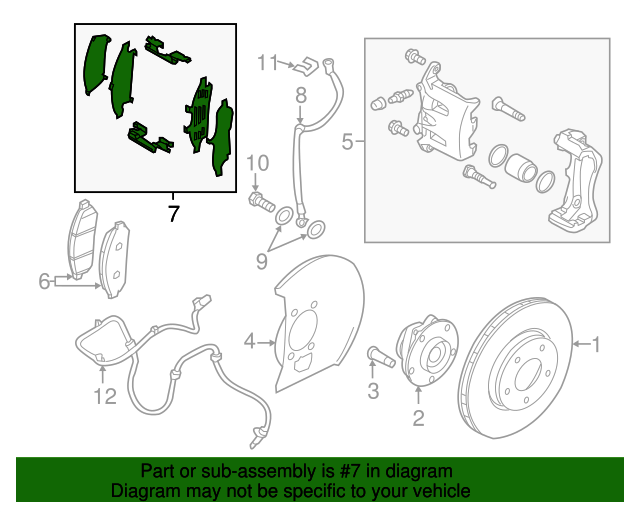 2013-2018 Nissan Disc Brake Anti-Rattle Clip Set D1080-3TA0A ...