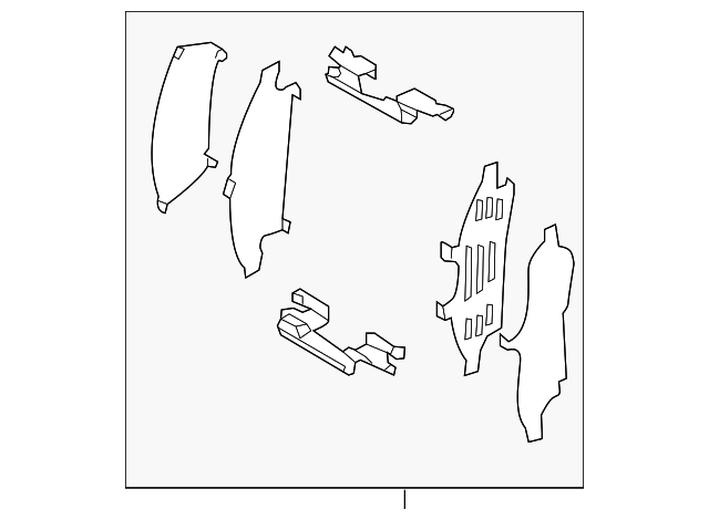 2013-2018 Nissan OEM NEW 2013-2018 Nissan Leaf Front Disc Brake Anti ...