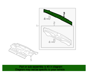 2008-2017 Mitsubishi Lancer Outer Panel 5257A190 | Mitsubishi Parts ...