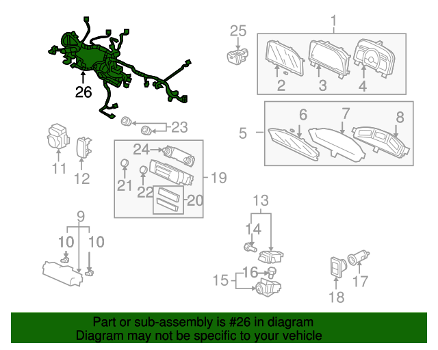 32117-SVA-A20 - Wire Harness 2006 Honda Civic | Honda Parts Online