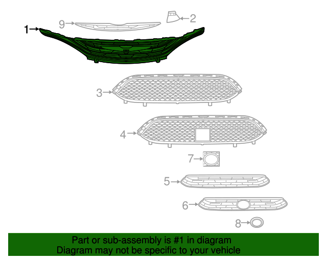 68243663AC - Wheelhouse Panel Left - 2017-2020 Jeep Compass | Mopar ...
