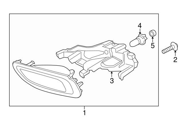 2015-2017 Hyundai Azera Fog Lamp Assembly 92201-3V510 | OEM Parts Online