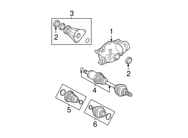 2001-2005 BMW CV Axle Assembly 31-60-7-505-199 | AutoNationParts.com