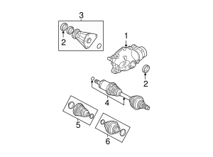 31-60-7-505-199 - RP REMAN output shaft, left 2001-2005 BMW ...