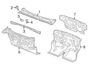 2016-2022 Chevrolet Spark Outer Dash Panel Insulator 95182464 ...