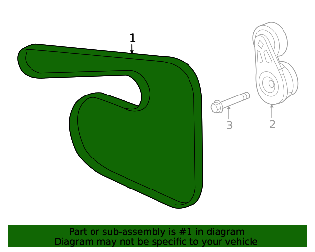 2019-2024 GM V-Ribbed Serpentine Belt 55488926 | OEM Parts Online