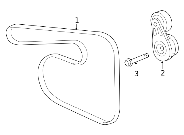 2019-2024 GM V-Ribbed Serpentine Belt 55488926 | OEM Parts Online