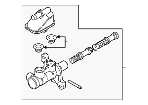 2009-2017 Nissan Master Cylinder D6010-1AA1B | Nissan Parts OEM