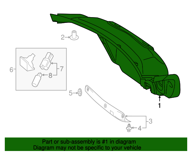 213-690-09-41-9F08 - Trunk Lid Trim 2017-2020 Mercedes-Benz | Mercedes ...