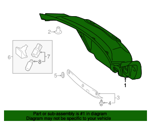 213-690-09-41-9F08 - Trunk Lid Trim 2017-2020 Mercedes-Benz | Mercedes ...
