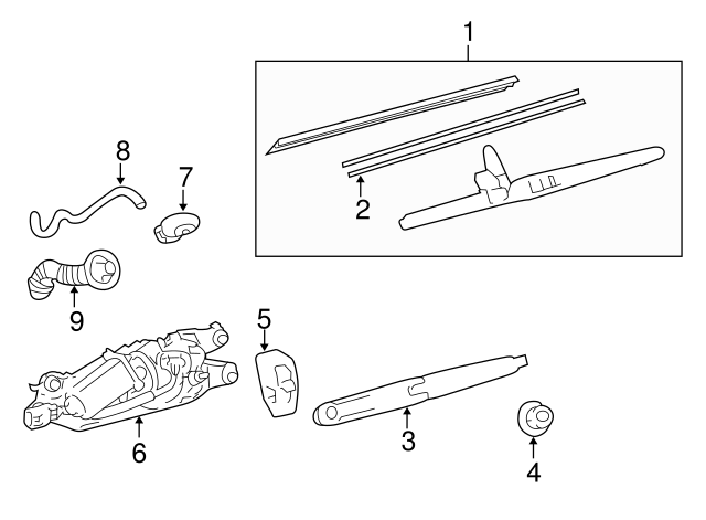 85214-42040 - Wiper Blade Refill - 2001-2020 Toyota | Nucar Toyota Parts