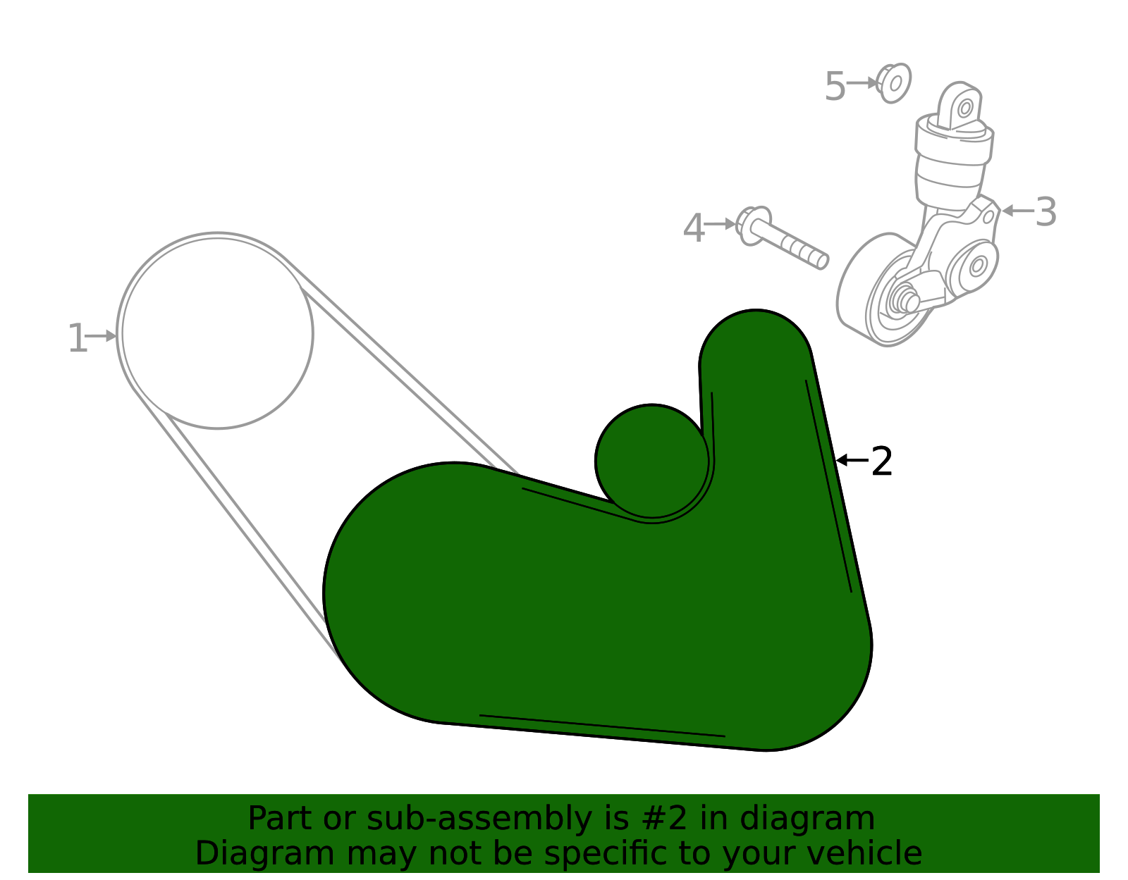 2016-2020 Toyota Serpentine Belt 90118-WBA55 | Toyota Parts Center