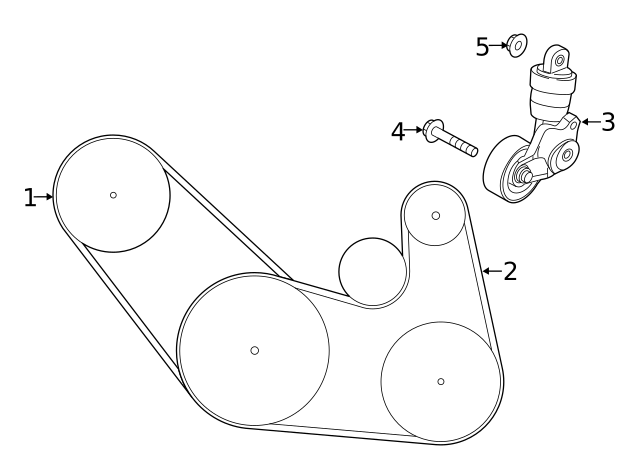 90118WB464 - 2016-2020 Toyota Water Pump Belt Yaris iA & iA & Yaris ...
