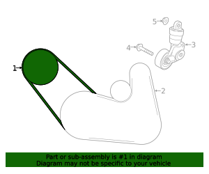 2016-2020 Toyota Water Pump Belt 90118-WB464 | OEM Parts Online