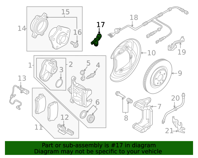 4M0-927-807-C - ABS Wheel Speed Sensor 2016-2024 Audi | AutoNationParts.com