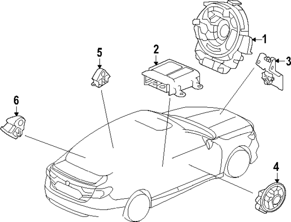 77900-3A0-D21 - 2023-2025 Honda - Clock Spring | Genuine Honda Parts