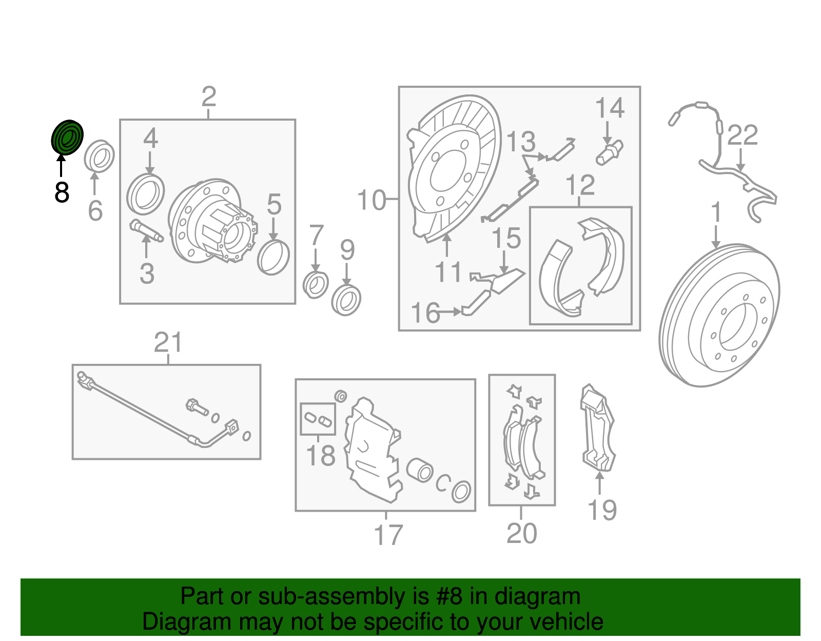 6C2Z-1S175-A - Axle Seal 2005-2024 Ford | Ford Parts Center