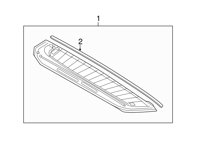 2011-2018 Porsche Cayenne Lower Weather-Strip 958-545-260-05 | Sunset Porsche Parts