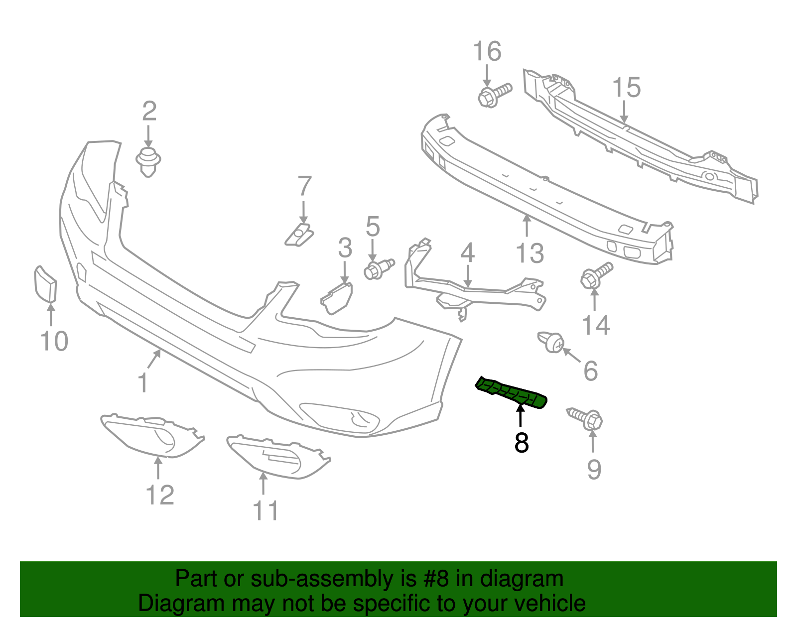 2014-2018 Subaru Forester Side Bracket 57707SG020 | Subaru Parts Store