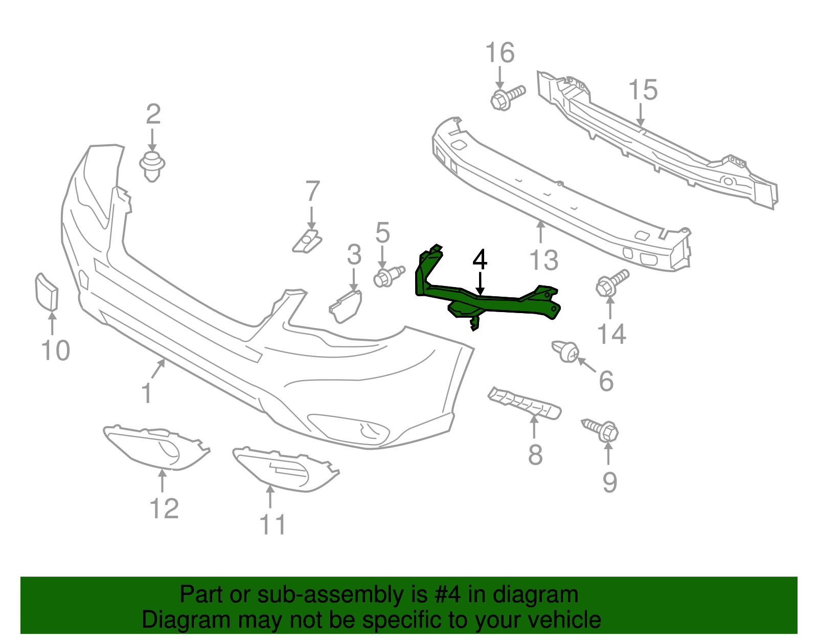 2014-2018 Subaru Forester Upper Bracket 57707SG010 | Subaru Parts Store