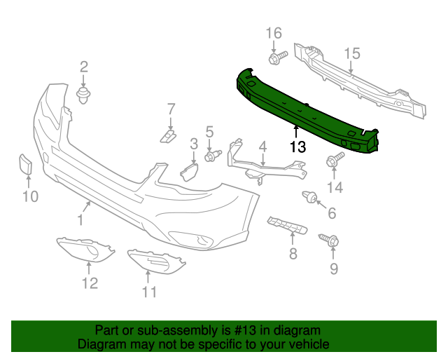 2014-2018 Subaru Forester Energy Absorber 57722SG020 | OEM Parts Online