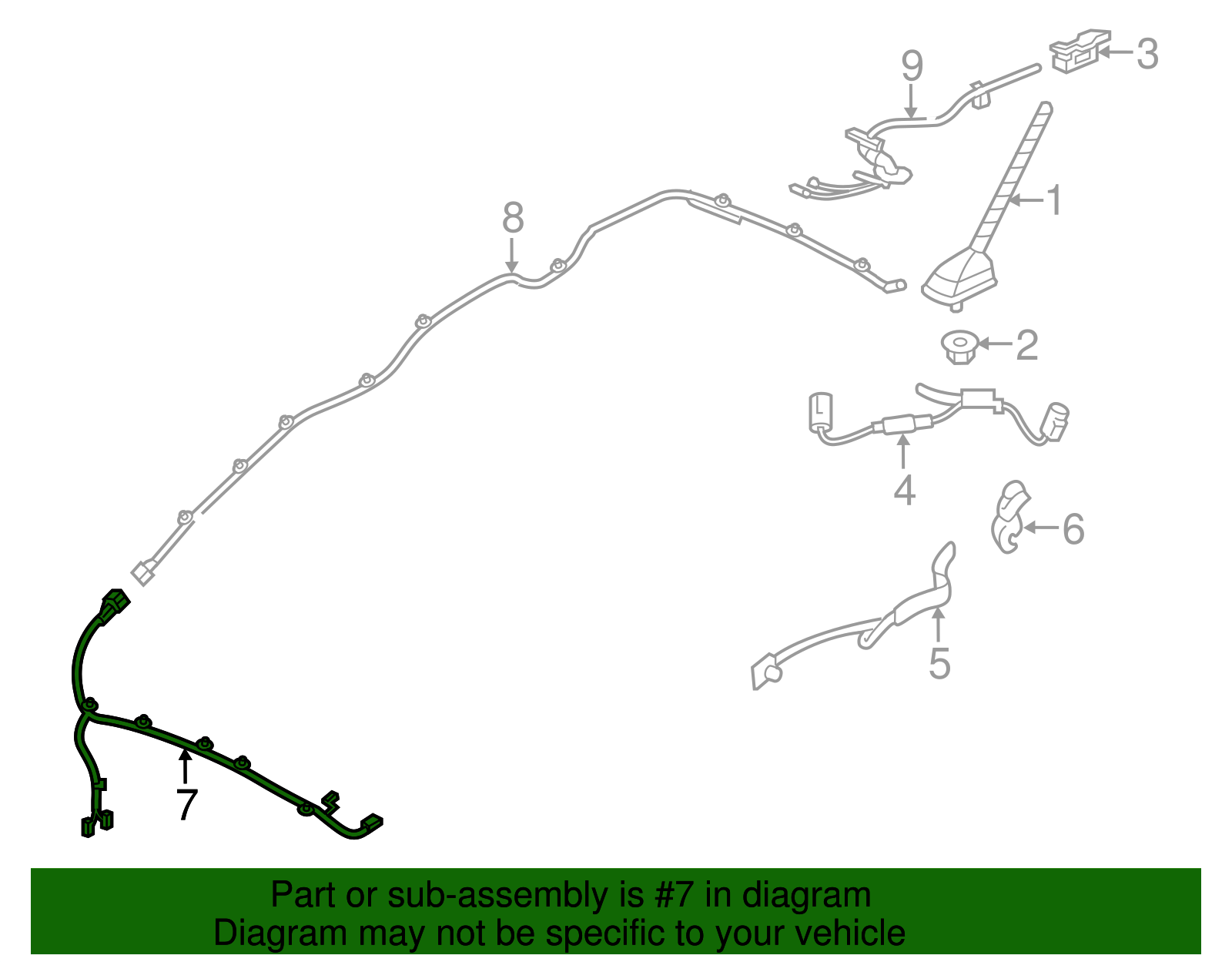 96220-2V600 - High-Quality Antenna Cable for 2016-2017 Hyundai Veloster ...