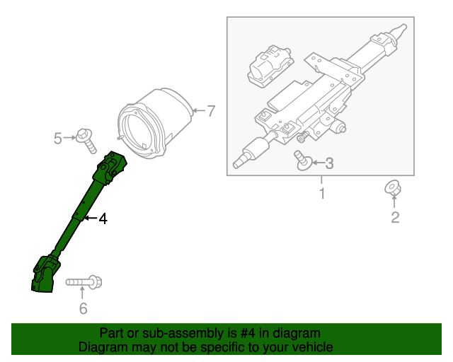 2017-2023 Jaguar F-Pace Lower Shaft T4A32786 | JaguarParts.com