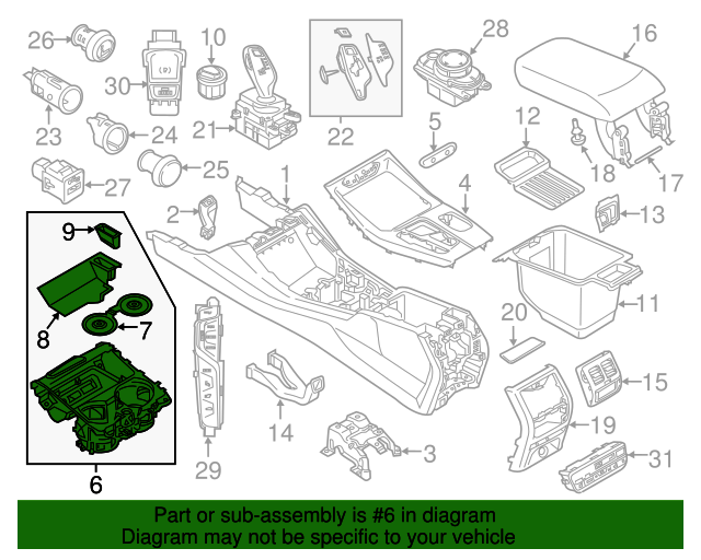 Genuine BMW 51-16-5-A01-0B0 | Cup Holder | FREE Shipping on Most Orders ...