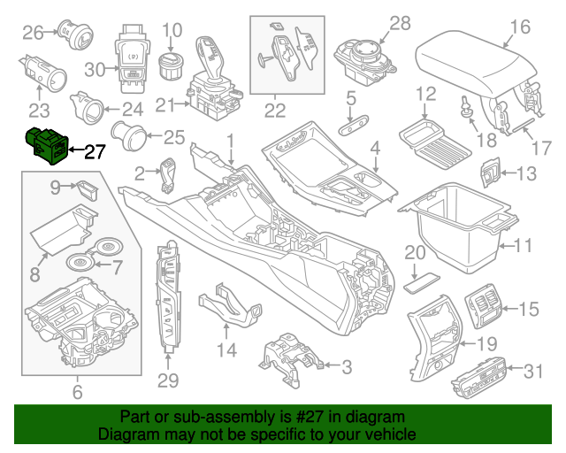 84-10-9-229-294 - Audio Auxiliary Jack 2018-2024 BMW | AutoNationParts.com