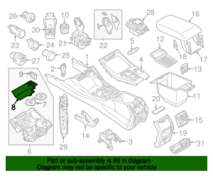 Genuine BMW 51-16-6-823-216 | Cup Holder Insert | FREE Shipping on Most ...