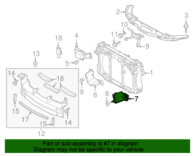 2017-2018 Mazda 3 OEM NEW 2007-2018 Mazda 3 Lower Plate Radiator ...