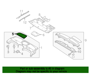 4H0-863-487-DC1 - Speaker Cover 2011-2018 Audi | AutoNationParts.com