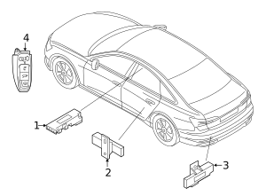 4N0-959-754-K-TKE - Keyless Entry Transmitter 2019-2024 Audi | Audi OEM ...