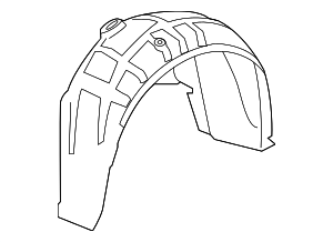 23278388 - Passenger Side Rear Wheelhouse Liner 2016-2018 Cadillac ATS ...