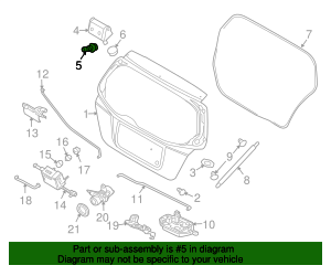 2009-2020 GM Hinge Bolt 94500433 | GMPartsDirect.com